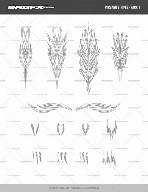 Pin Stripes Pack 1 | SRGFX.com