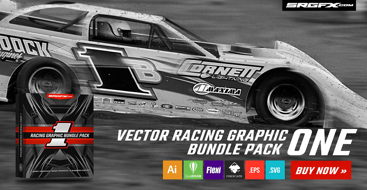 Vector Racing Graphics Bundle Pack 1