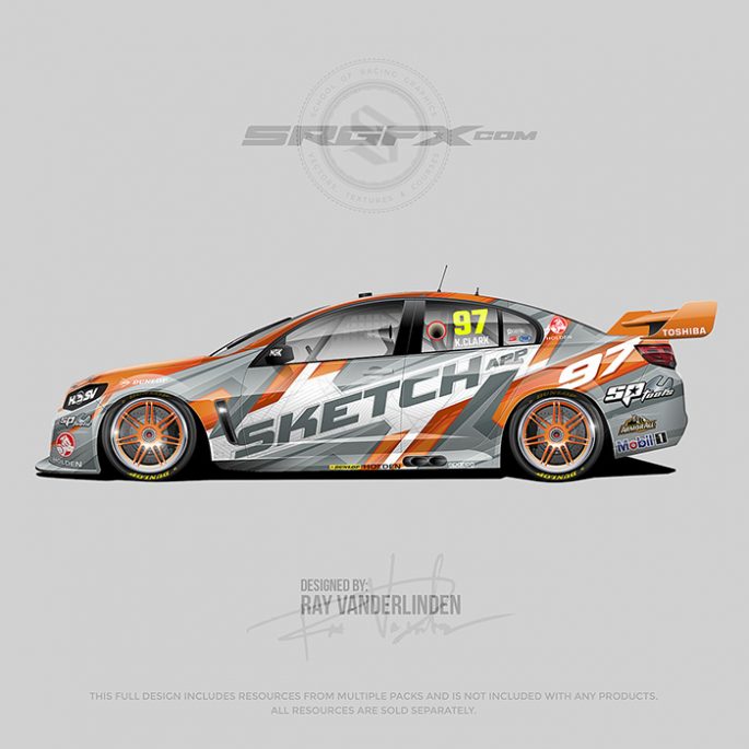 Vector Racing Graphic 097 | School of Racing Graphics