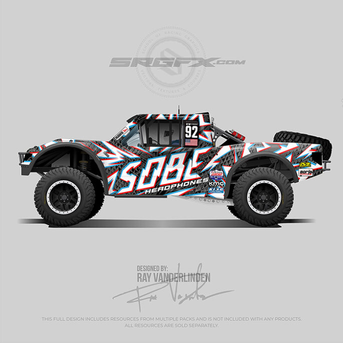 Sobe Headphones 2021 Stadium Truck | School of Racing Graphics