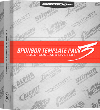 Sponsor Template Pack 3 | School of Racing Graphics