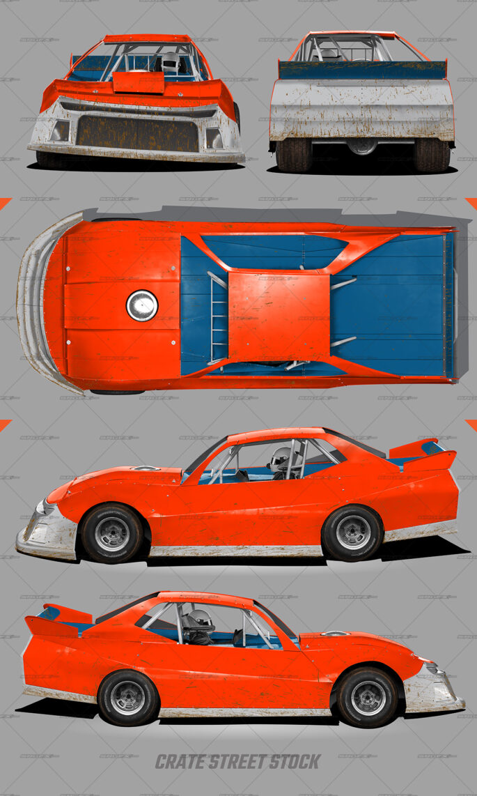 Crate Street Stock Template | School of Racing Graphics
