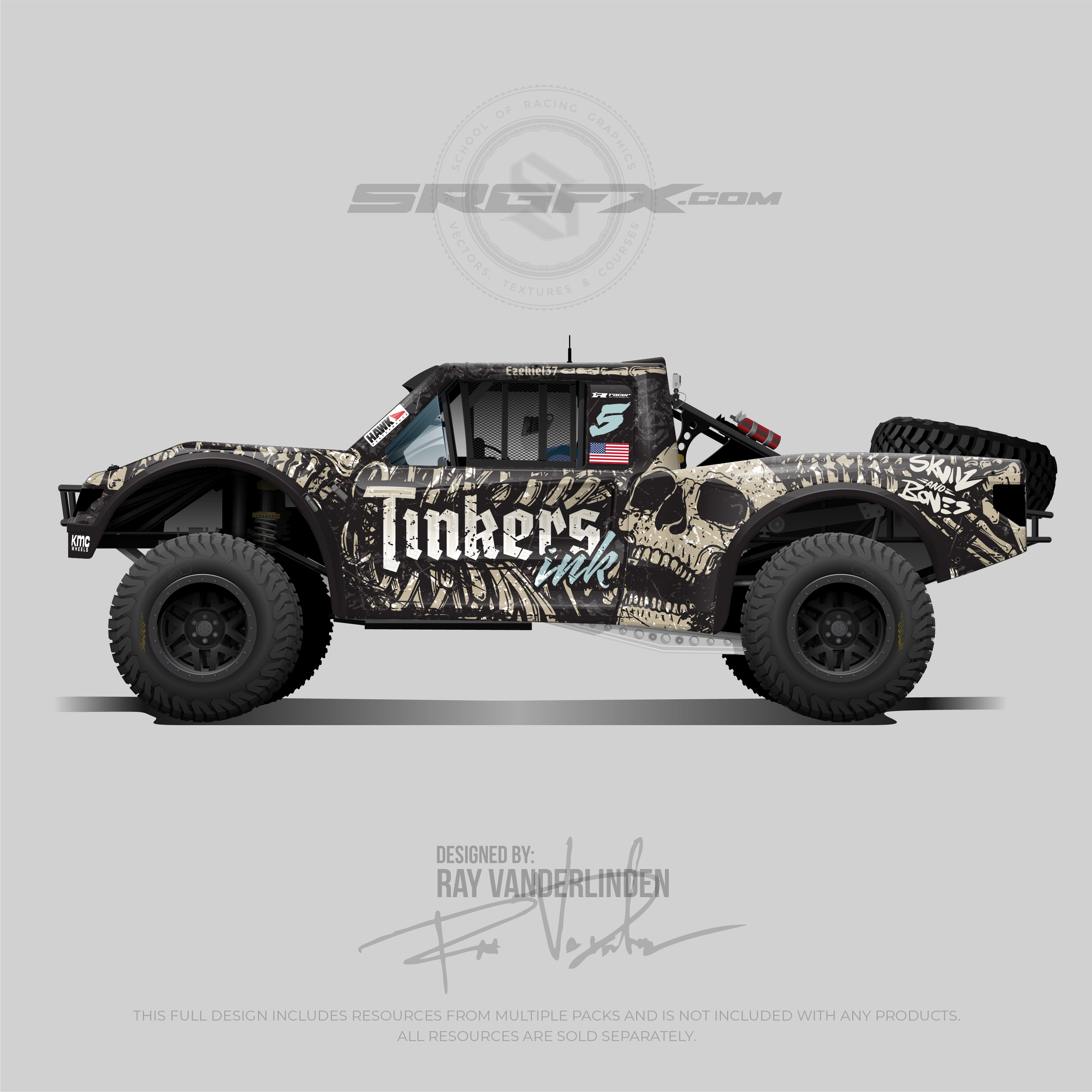 Tinkers Ink 2023 Stadium Truck | School of Racing Graphics